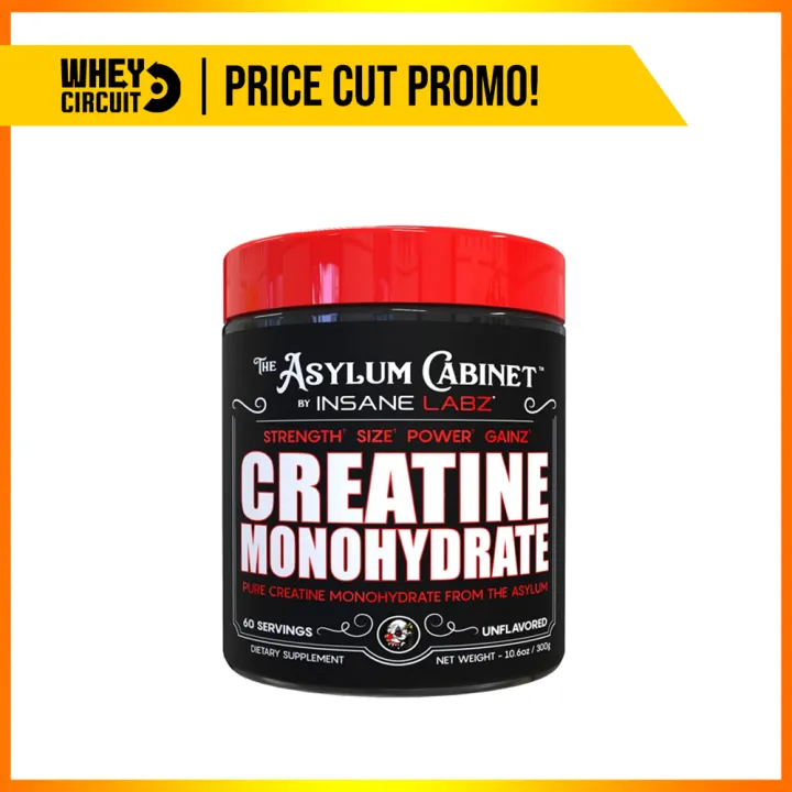 The Asylum Cabinet by Insane Labz Creatine Monohydrate 60 servings ...