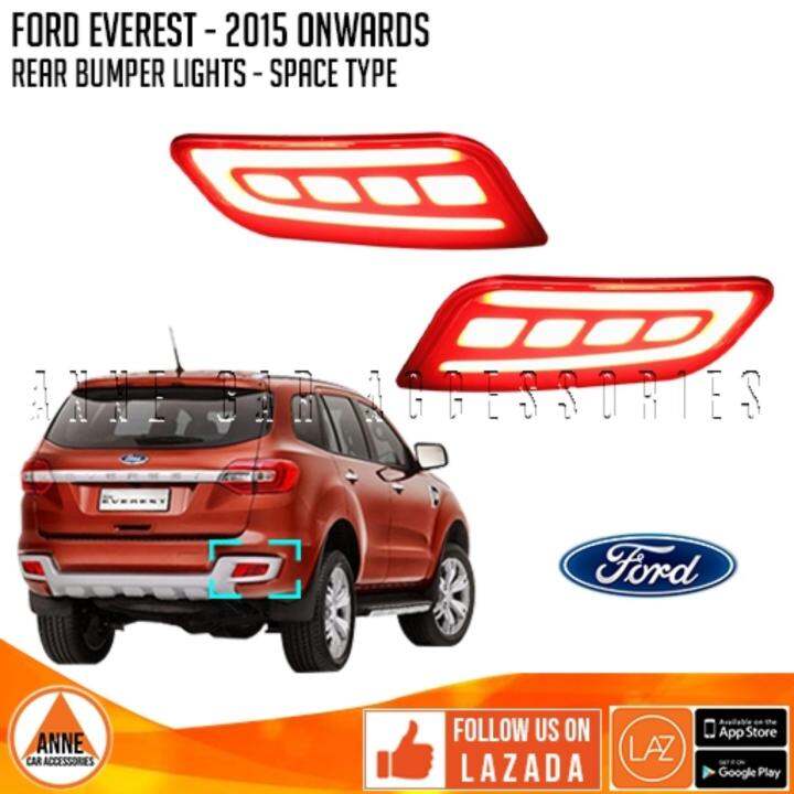Ford Everest 2016 2017 2018 2019 2020 2021 2022 Rear Bumper Light Space ...