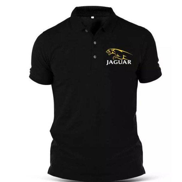 JAGUAR RACING SPORTS CAR LOGO EMBROIDERY COLLAR T-SHIRT (JAG) | Lazada PH