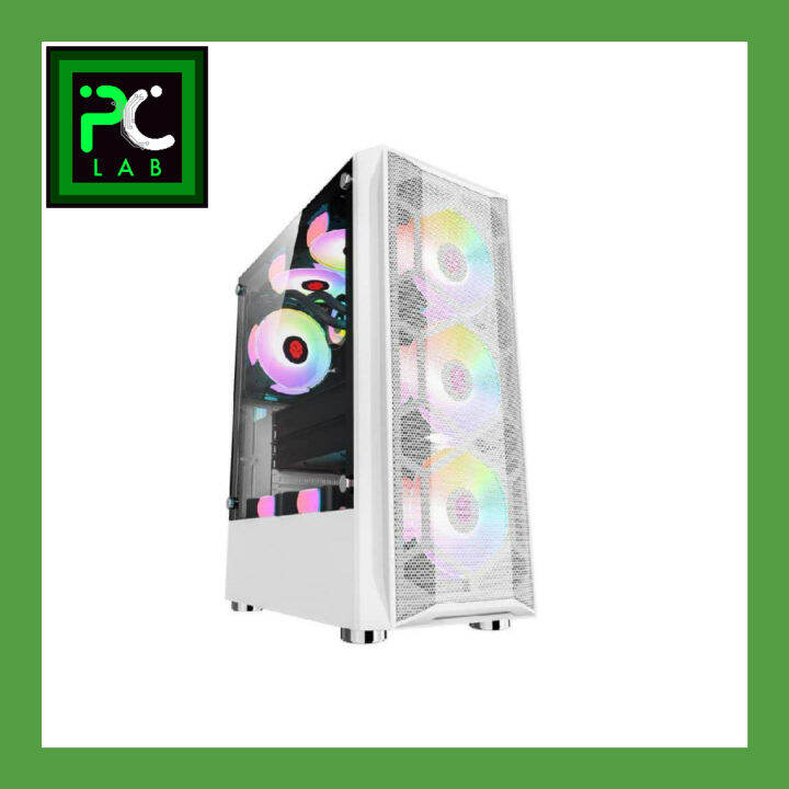 Coolman Aurora with 3x120mm RGB Fans- White | Lazada PH