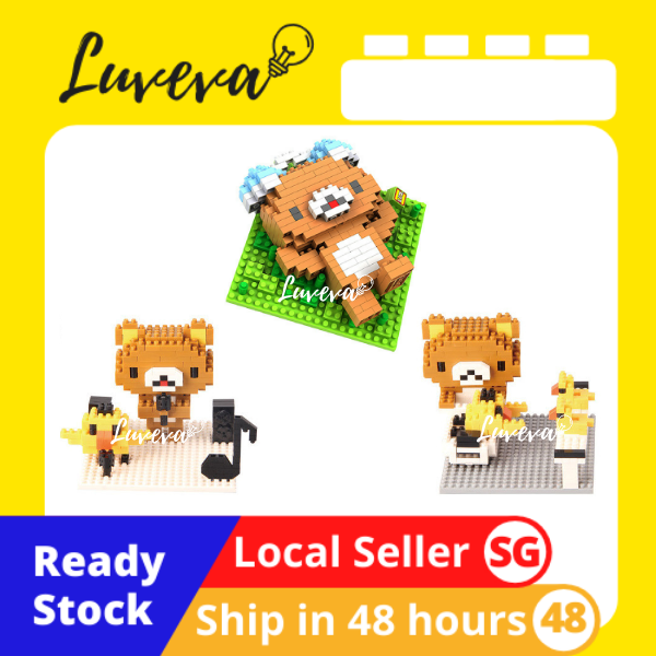 Luveva Microblock Lego Rilakkuma Series (Rilakkuma, Music, Shopping ...