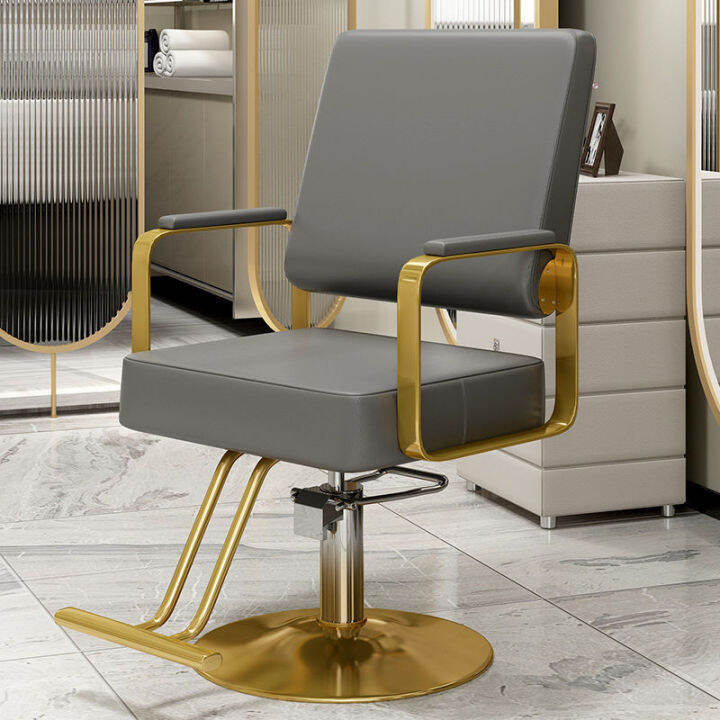 Barber shop chairs for hair salons can be laid down, barber and haircut ...