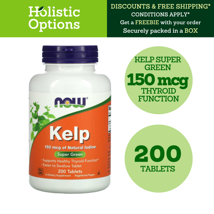 NOW Foods, Kelp, 150 mcg, 200 Tablets | Lazada PH