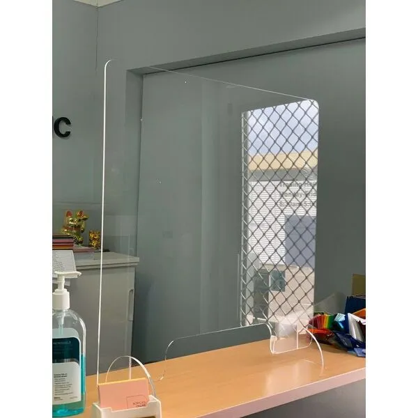 24" x 24" Acrylic Barrier / Divider / Stand / Sneeze Guard for Tables ...