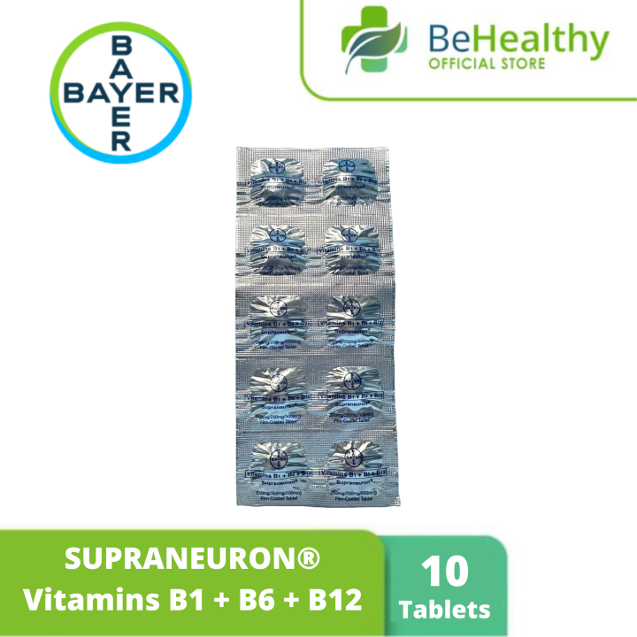 SUPRANEURON® Vitamins B1 + B6 + B12 Tablet 2-week Pack 100s | Lazada PH