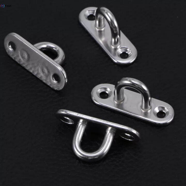 K-Mal 4pcs Oblong Staple Ring Hook Stainless Steel Rectangular Hook for ...