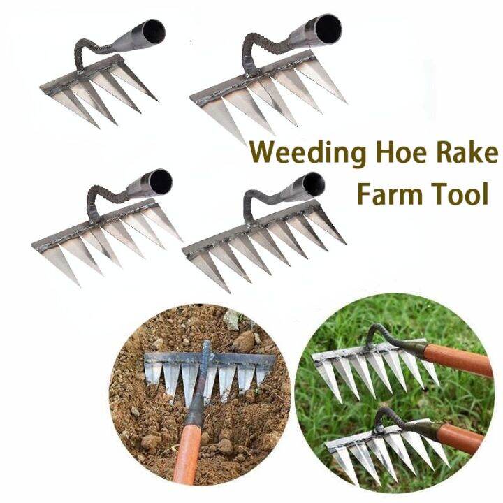 Hoe Weeding Rake Farm Tool Weeding and Turning The Ground Loose Soil ...