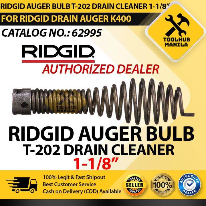 Ridgid T-202 Bulb Auger Drain Cleaning Tool for Ridgid Drain Auger K400 ...