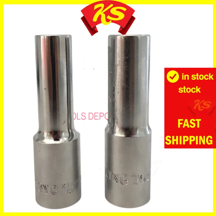 King Toyo Deep Length Chrome 6PT Socket Box 10 mm-32 mm | Lazada