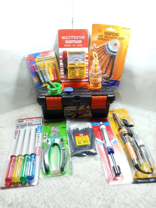 solder paket terjun lengkap bonus timah, solder listrik 60 WATT ...