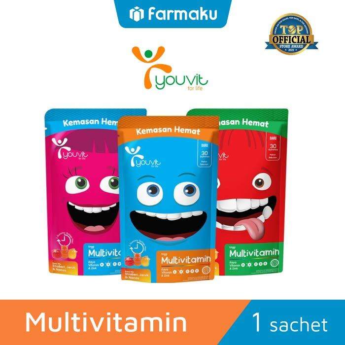 Youvit Multivitamin Anak Gummy 30 Day Sachet | Lazada Indonesia