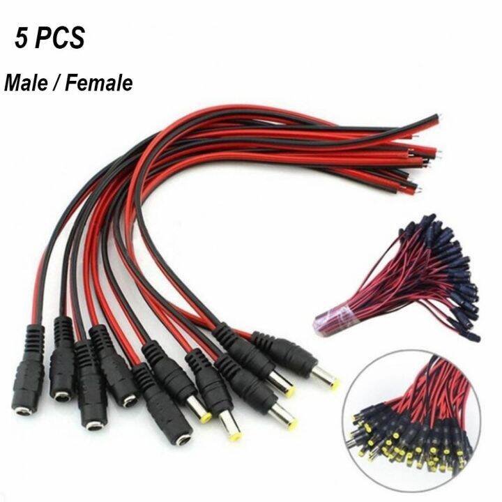 TLE96110 5pcs New Male Female Full-Copper Wire Security System DC Power ...