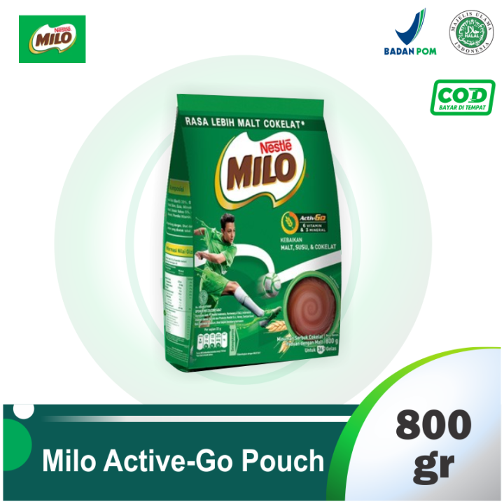 Milo ACTIV-GO Minuman Coklat 800 gr Kemasan Pouch | Lazada Indonesia