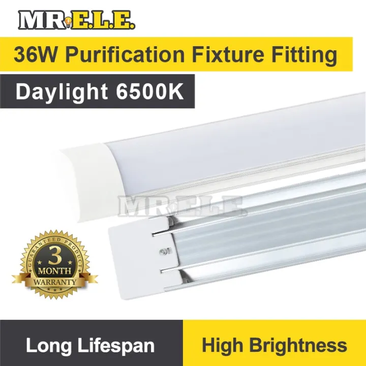 36W LED Purification Fixture Fitting 120CM Led Tube Light Super Bright ...