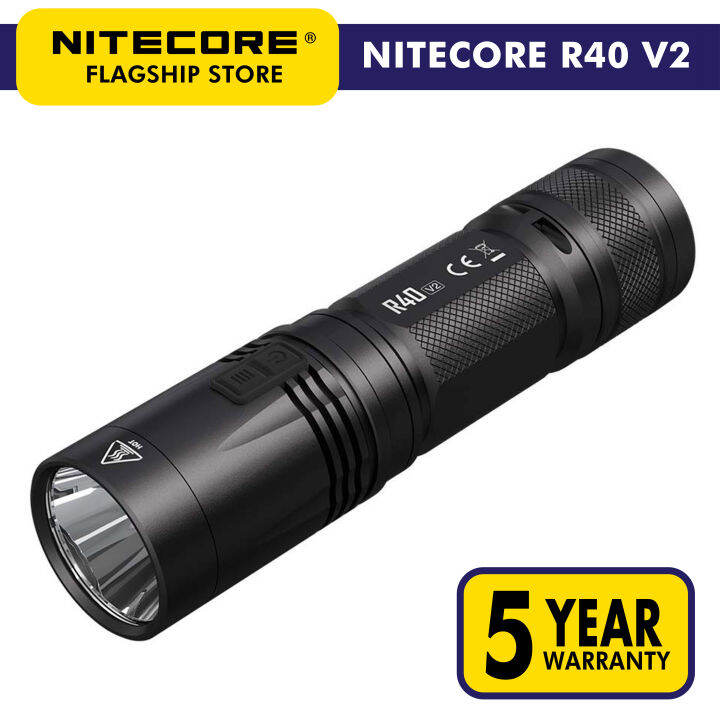 Nitecore R40 V2 1200 Lumens Long Range Inductive Charging Rechargeable ...