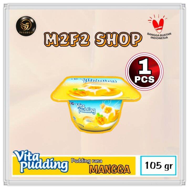 Vita Pudding Mango | Puding Rasa Mangga - 105 gr (Kemasan Satuan ...