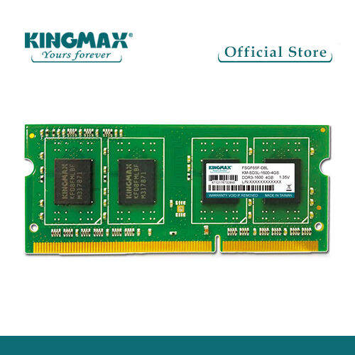 Kingmax DDR3 1600MHz Sodimm 8GB Laptop Memory RAM Internal Random Access Memory Module JEDEC ...