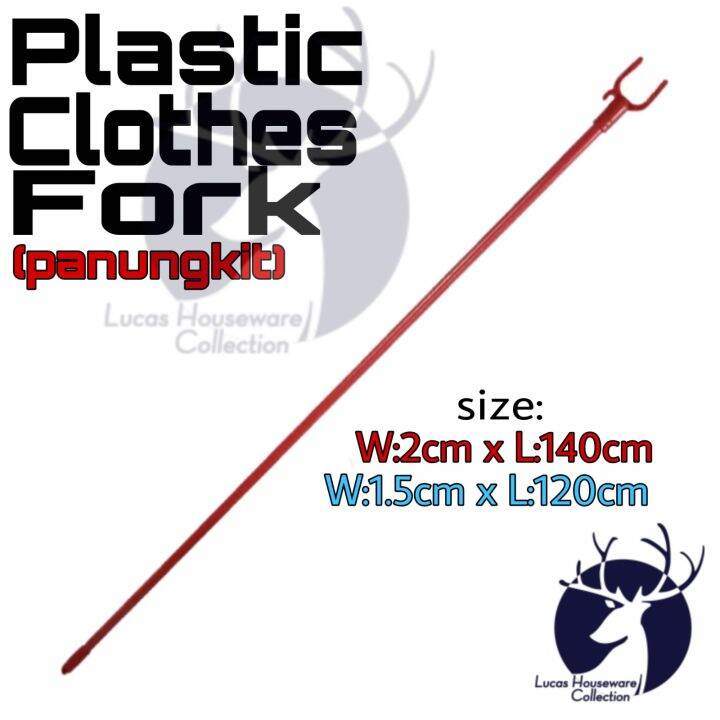 PLASTIC CLOTHES FORK (PANUNGKIT) HANGING CLOTHES PICKING FORK ROD CLOTH ...