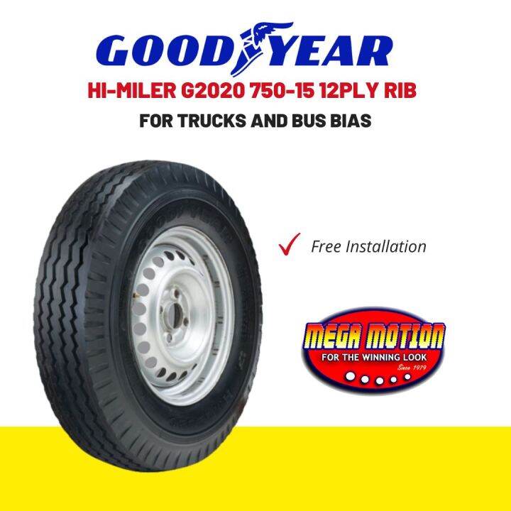 Goodyear 750-15 12PLY Hi-Miler G2020 RIB Tire | Lazada PH