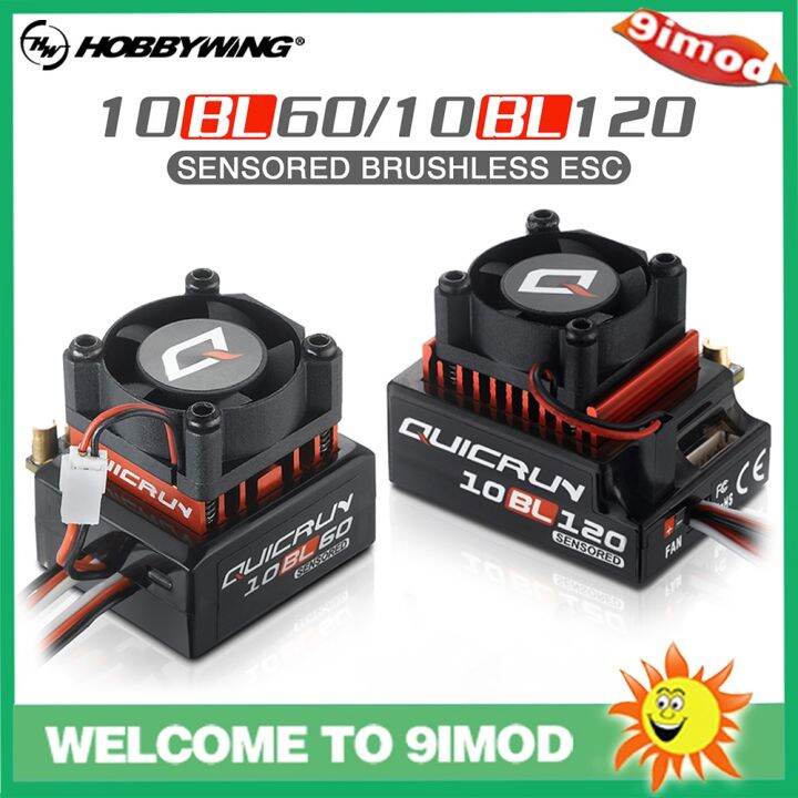 Hobbywing QUICRUN เซนเซอร์ 10BL120 120A 10BL60 60A 2-3S Lipo Brushless ...