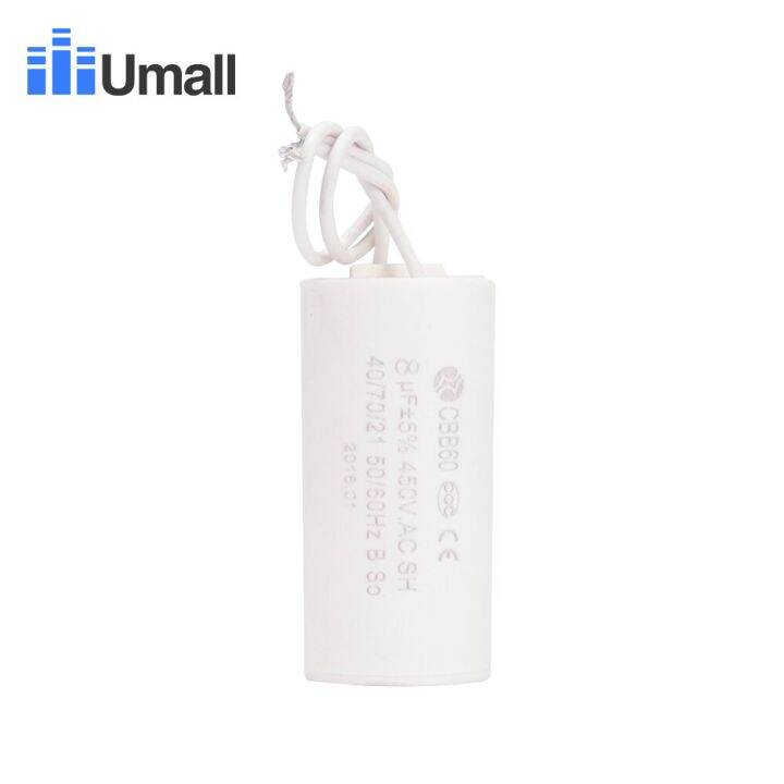 Durable CBB60 8Uf 450V Two Wires Generator Autio Electric Motor Start ...
