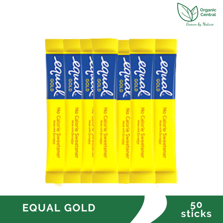 Equal Gold Zero Calorie Sweetener Repacked 50 Sticks (Expiration date ...