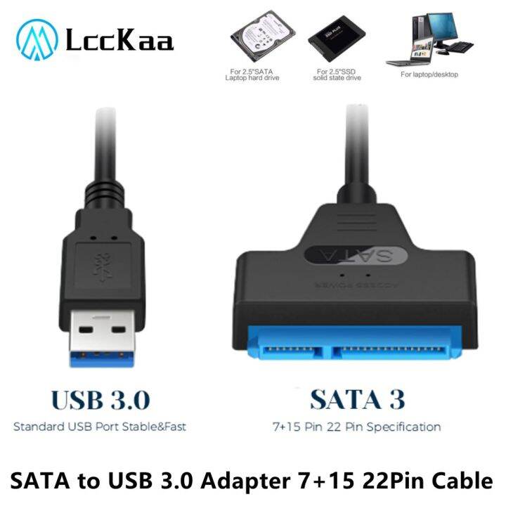 LccKaa SATA to USB 3.0 Adapter USB 3.0 to SATA Cable 6Gbps High Speed ... LccKaa SATA to USB 3.0 Adapter USB 3.0 to SATA Cable 6Gbps High Speed ...