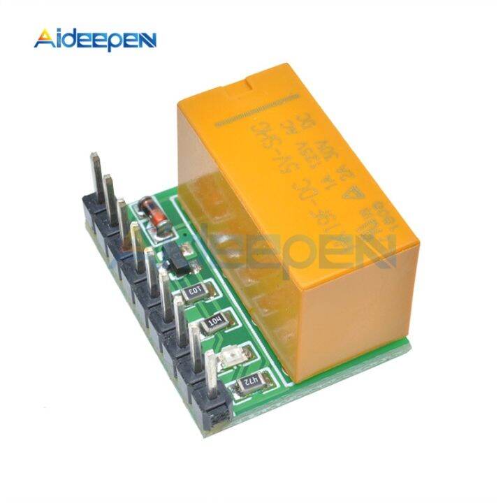 Mini DC 5V 12V DPDT Relay Module Double Pole Double Throw Switch Board ...