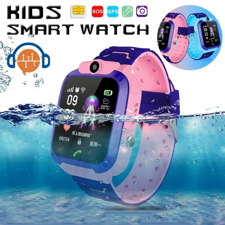 Lzznice Kids Smart Watch With Sim Card SOS Call Phone Smartwatch For ...