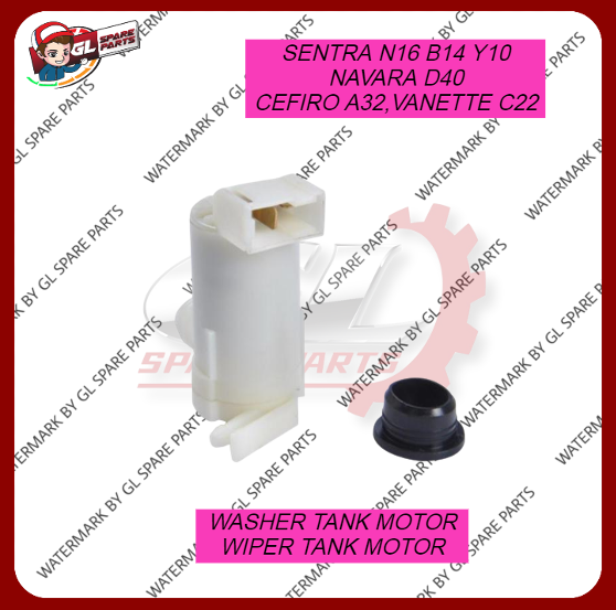 WIPER TANK MOTOR & WASHER TANK MOTOR NISSAN SENTRA N16 B14 CEFIRO A32 ...