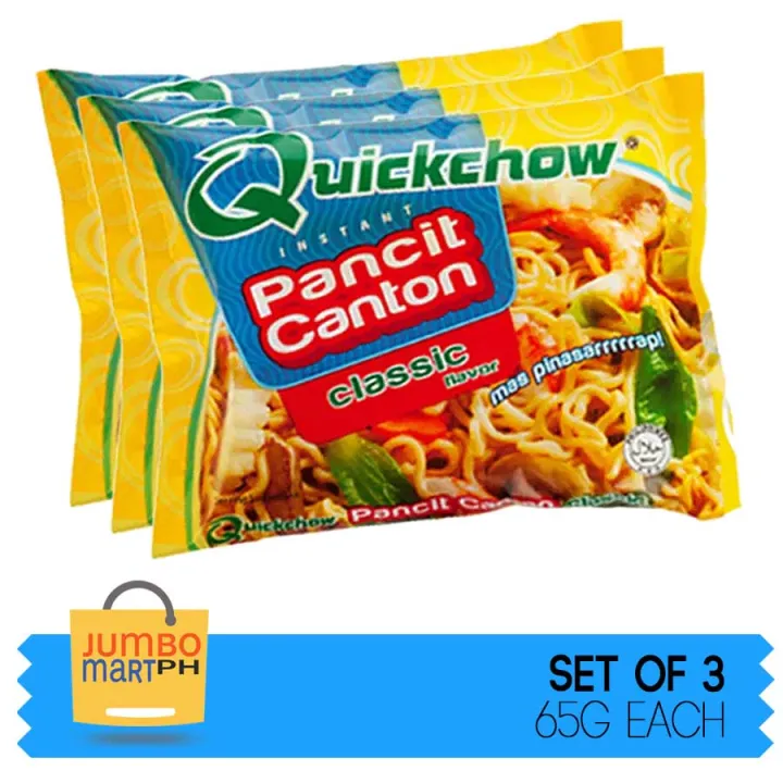 QUICKCHOW PANCIT CANTON CLASSIC FLAVOR 65G / SET OF 3 | Lazada PH