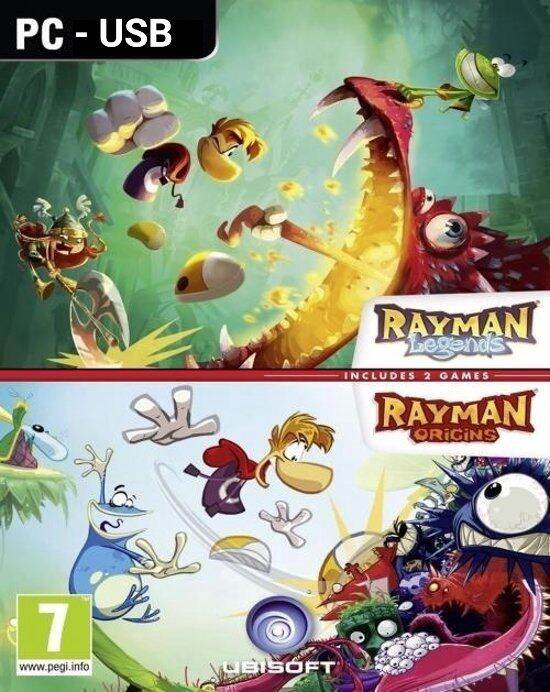 แฟลชไดร์ฟเกมpc Rayman รวม 2 ภาค เกมส์ผจญภัยเดินลุยไปด้านข้าง สำหรับเล่น ...