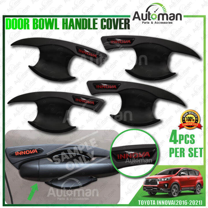 Toyota Innova 2016 - 2021 Door Handle Inner Bowl Inserts Cover Matte ...
