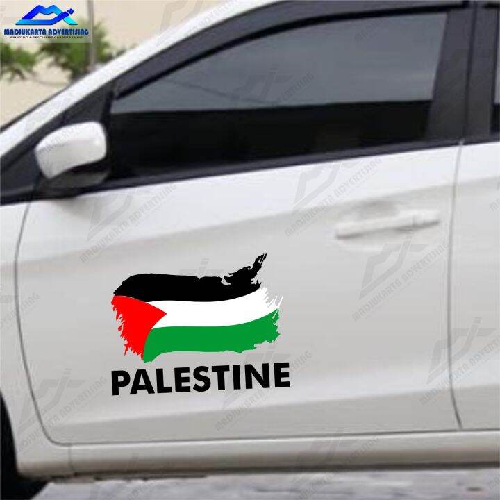 STICKER BENDERA PALESTINA PINTU MOBIL STICKER FREE GAZA SAVE PALESTINE ...