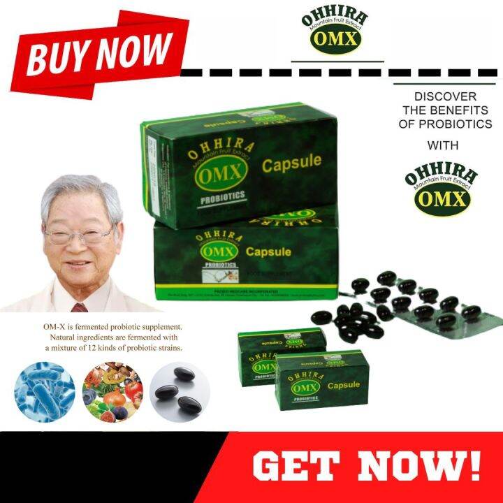 OHHIRA OMX PROBIOTICS CAPSULE|ON HAND|CASH ON DELIVERY | Lazada PH