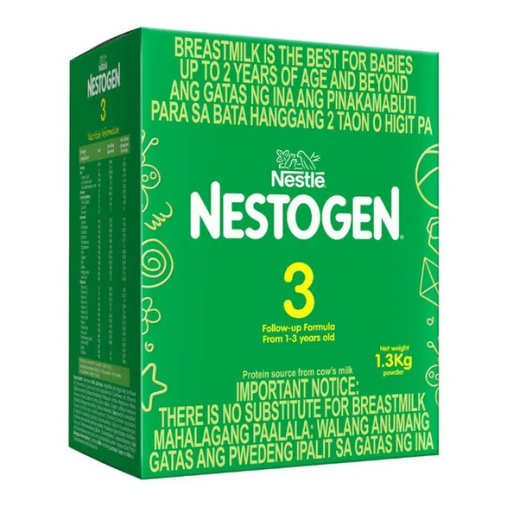 Nestle Nestogen Three 1.3kg Formula Powder Milk Drink Nestogen 3 ...