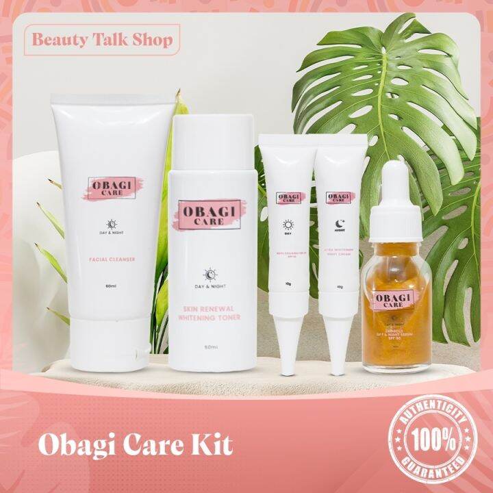 Obagi Care Kit with Facial Cleanser Skin Whitening Toner Serum C Gluta ...