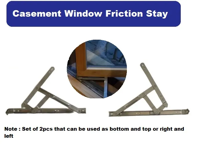 ENZO Casement Window Friction Stay Hinge / Engsel Tingkap Aluminium ...