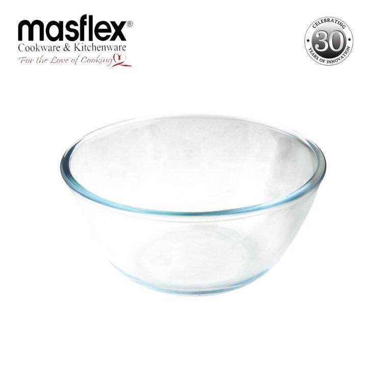 Masflex 23Cm Glass Mixing Bowl (2700Ml) | Lazada PH