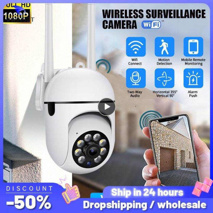 PTZ 2.4G WIFI IP Camera Audio CCTV Surveillance Camera Outdoor 4X ...