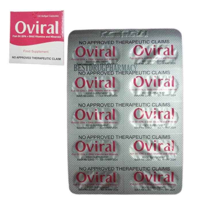 OVIRAL FISH OIL DHA and EPA CALSULE 10PCS | Lazada PH