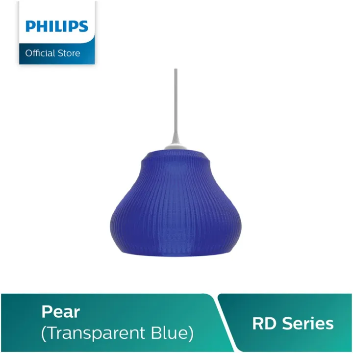 Philips 3D Printing Pendant Lamp - Pear Transparent Blue | Lazada PH