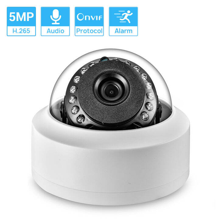 Hamrol 5MP 3MP 2MP ONVIF IP กล้อง PoE ไมโครโฟนในตัวการตรวจจับการ ...