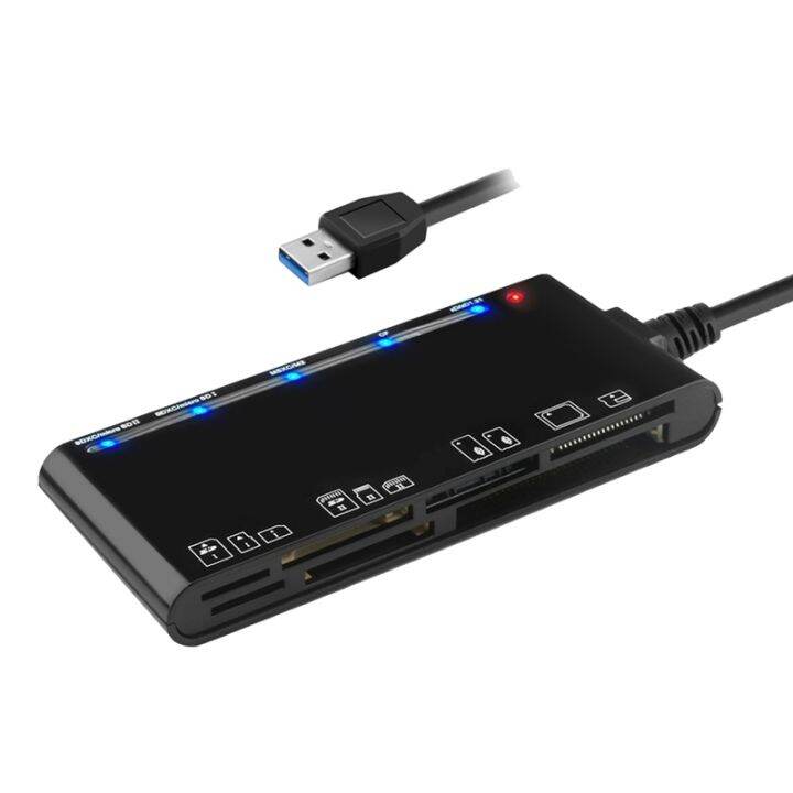 Pembaca kartu multifungsi pembaca 7 In 1 CF/XD/MS/SD/TF untuk Windows ...