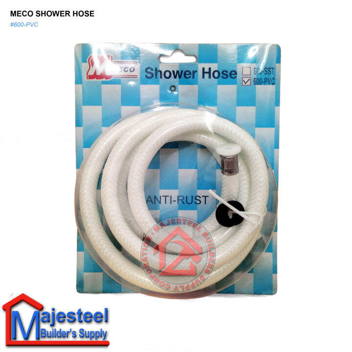 MECO Anti-Rust 1.5 meter Shower Hose Stainless steel or PVC Hose 59 ...