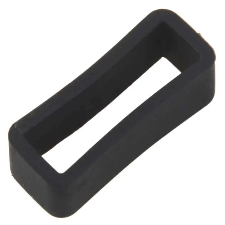 Black Watch Strap Retaining Hoop Loop Rubber Retainer Buckle Holder ...
