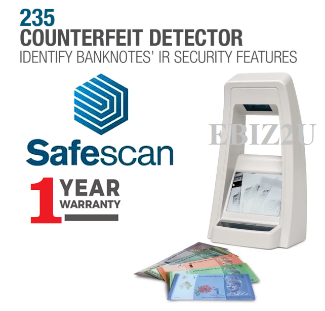 SAFESCAN 235 Infrared Counterfeit Detector IDENTIFY BANKNOTES’ IR ...