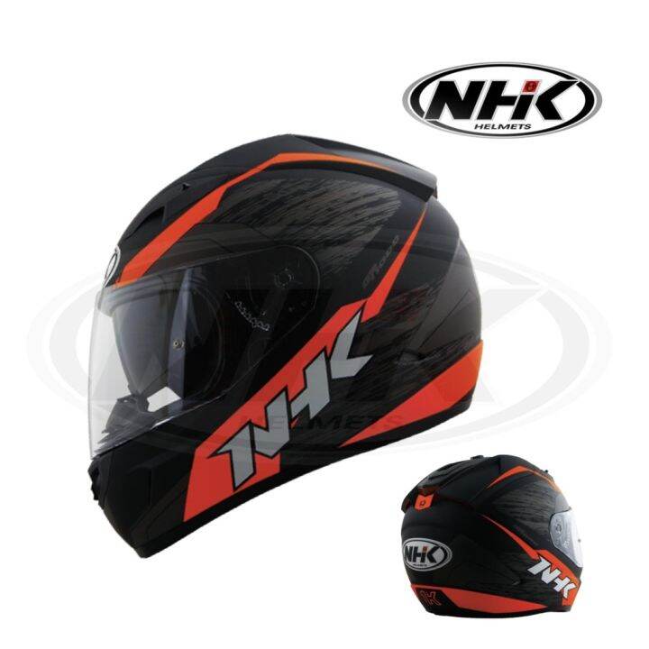 Nhk Helmet GP1000 Axion Full Face Dual Visor Helmet | Lazada PH