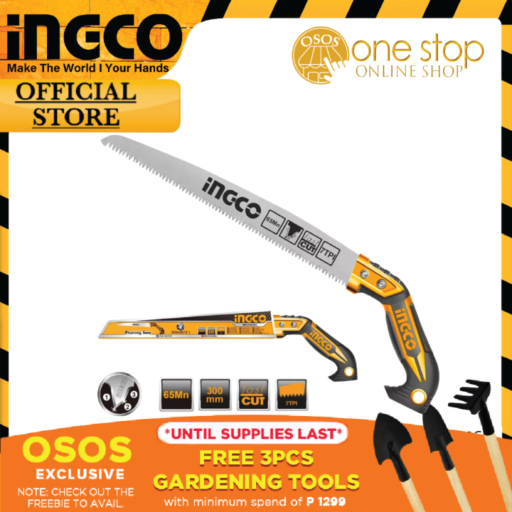 Ingco HPS30028C 12" Straight Pruning Saw IHT •OSOS• | Lazada PH