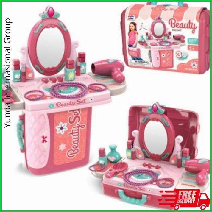 Mainan Beauty Set Koper Mainan Make Up Anak Mainan Salon Salonan ...